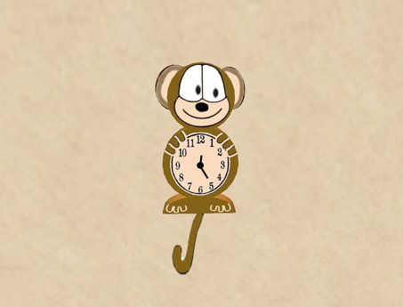 Second Life Marketplace - Chimp Monkey Clock - Animal Clocks